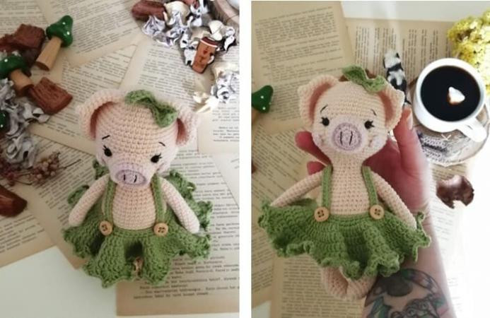 Crochet Pig Pixie Amigurumi Free Pattern - Lovelycraft