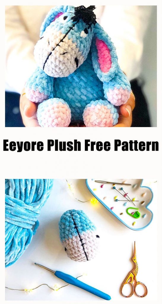 Crochet Eeyore Plush Amigurumi PDF Free Pattern - Lovelycraft