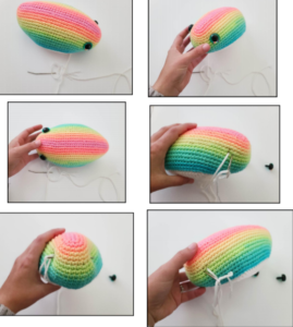 Rainbow Sea Slug Amigurumi PDF Free Crochet Pattern - Lovelycraft