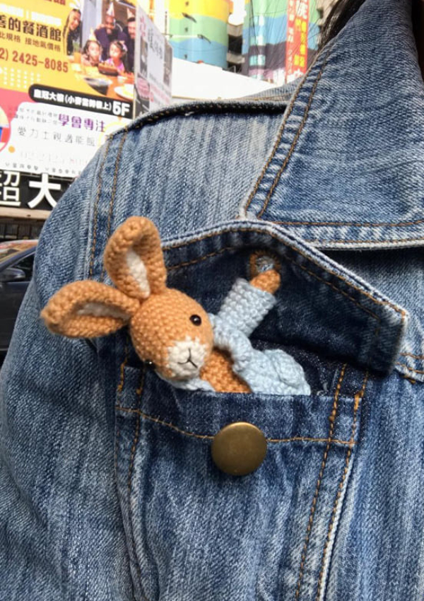 PDF Pocket Bunny Amigurumi Crochet Free Pattern - Lovelycraft