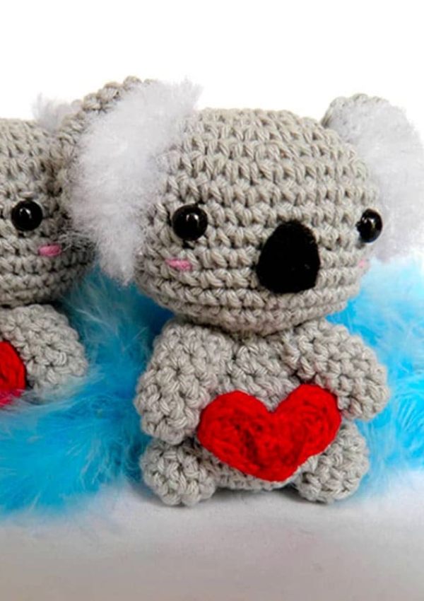 Koala Keychain Crochet Amigurumi PDF Free Pattern - Lovelycraft