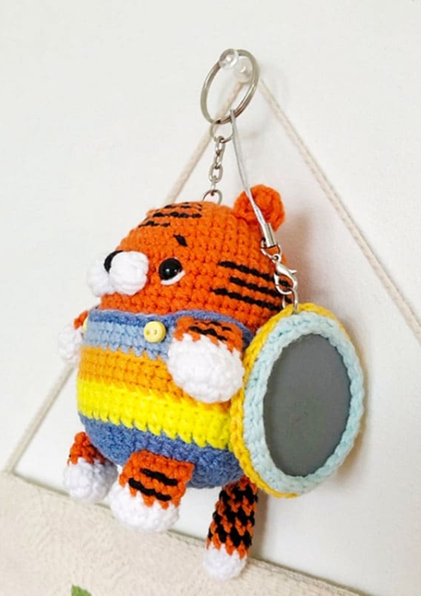 Tiger Keychain Amigurumi Crochet PDF Free Pattern - Lovelycraft