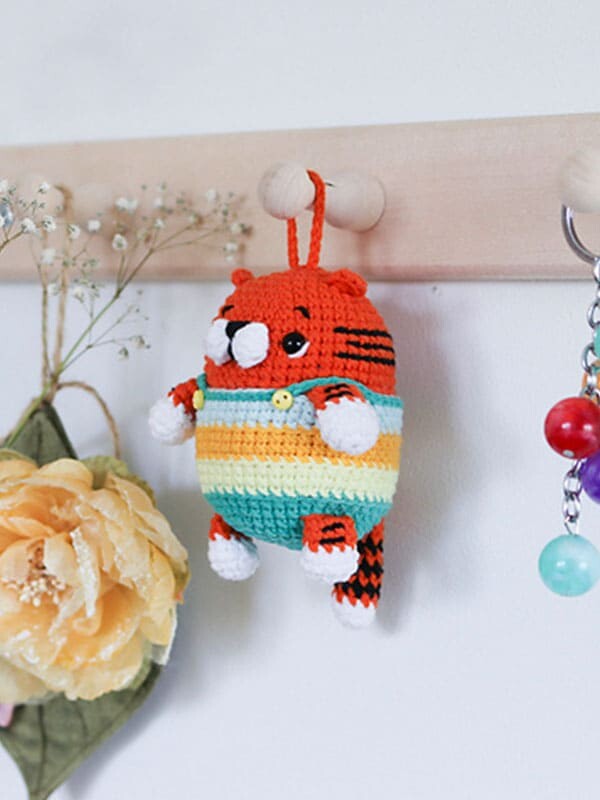 Tiger Keychain Amigurumi Crochet PDF Free Pattern - Lovelycraft