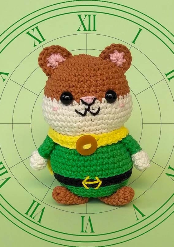 Hugo The Hamster Hero PDF Amigurumi Crochet Pattern - Lovelycraft