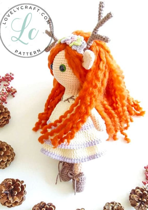 Crochet Deer Gazella Girl Amigurumi Free Pattern - Lovelycraft