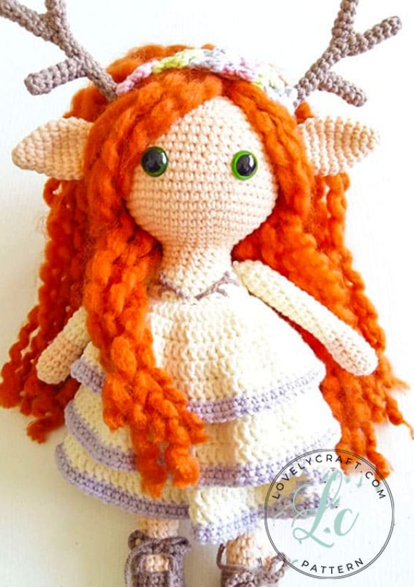 Crochet Deer Gazella Girl Amigurumi Free Pattern - Lovelycraft