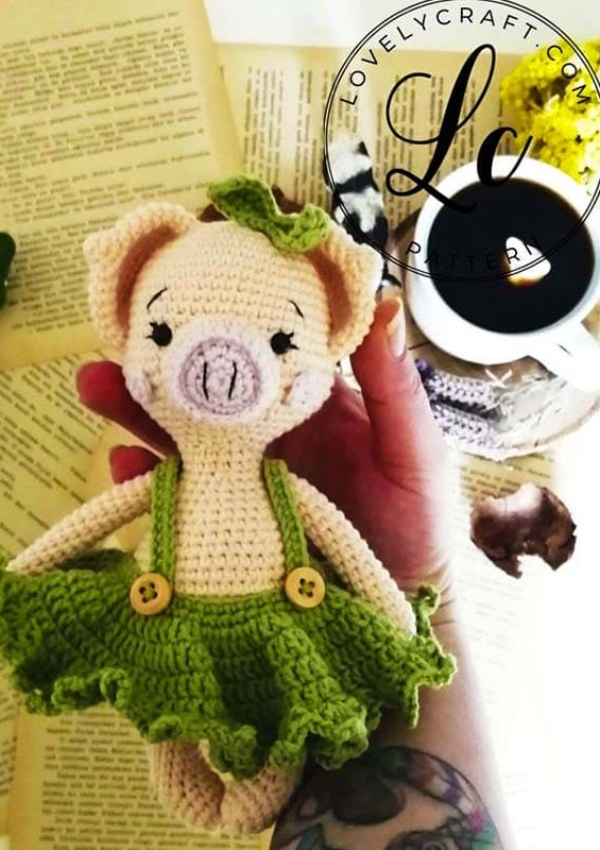 Crochet Pig Pixie Amigurumi Free Pattern - Lovelycraft
