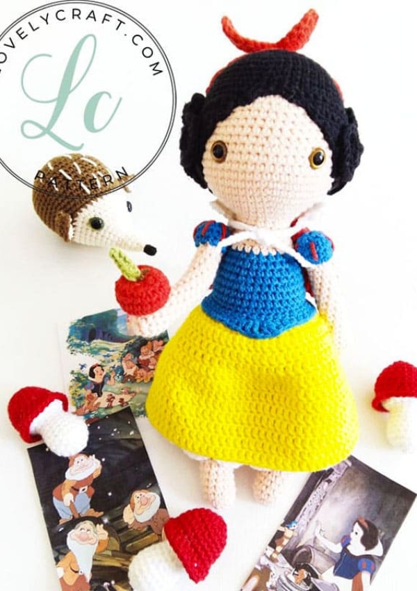 Crochet Snow White Princess Amigurumi Free Pattern - Lovelycraft