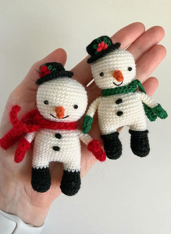 Crochet Snowman PDF Amigurumi Free Pattern - Lovelycraft