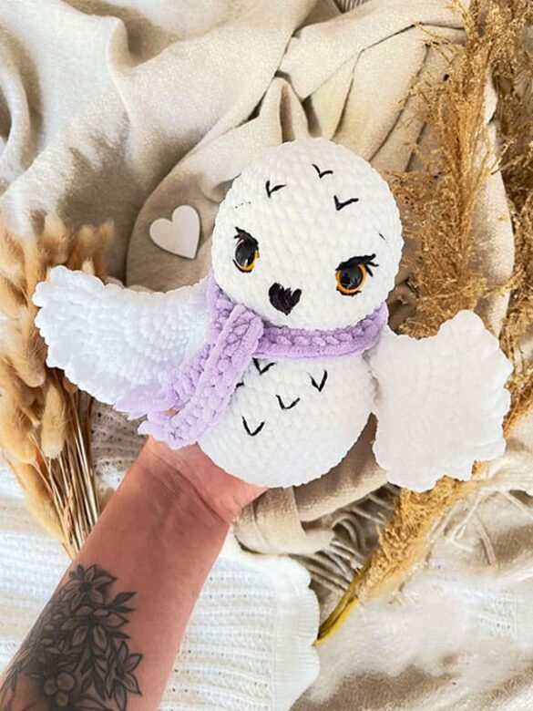 Harry Potter Crochet Hedwig Owl PDF Amigurumi Free Pattern - Lovelycraft