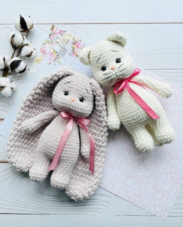 Plush Crochet Velvet Bunny PDF Amigurumi Free Pattern - Lovelycraft