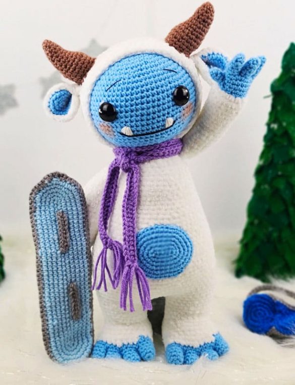 Crochet Yeti PDF Amigurumi Free Pattern Step By Step - Lovelycraft