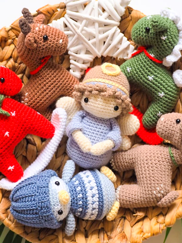 Crochet Christmas Tree Ornament Angel Amigurumi Free Pattern - Lovelycraft