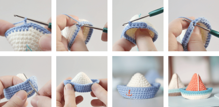PDF Crochet Boat & Sailboat Amigurumi Free Pattern - Lovelycraft