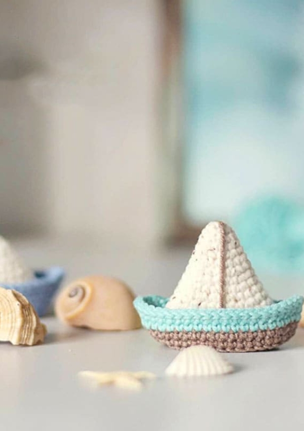 PDF Crochet Boat & Sailboat Amigurumi Free Pattern - Lovelycraft