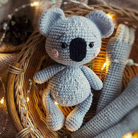 Cute Koala Amigurumi Free PDF Crochet Pattern - Lovelycraft